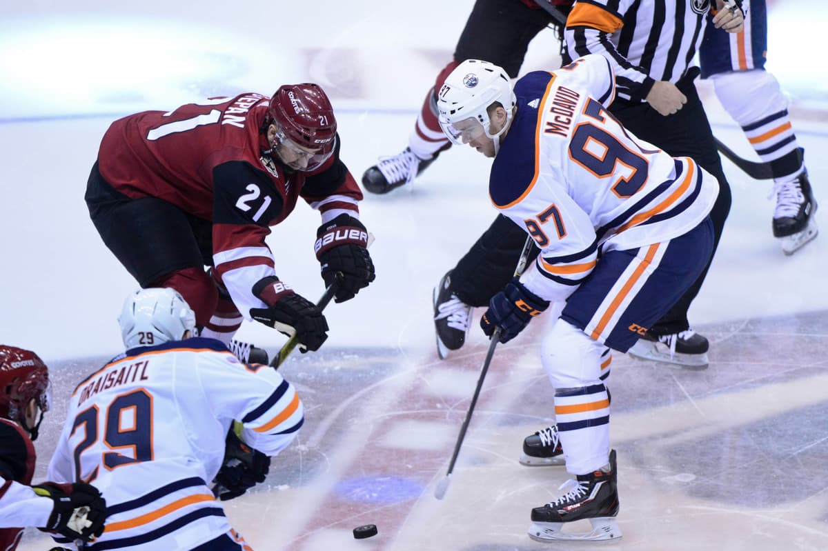 Connor McDavid is good at face offs now
