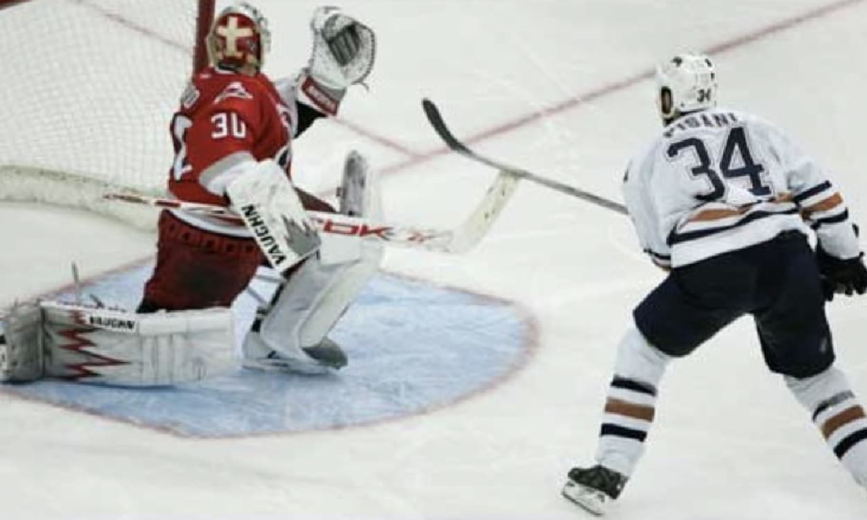 On this day in 2006, Edmonton Oilers forward Fernando Pisani scored the ...