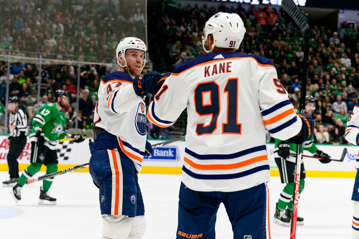 Connor McDavid joins Oilers on trip to Vegas as Frederic, Kane take ...