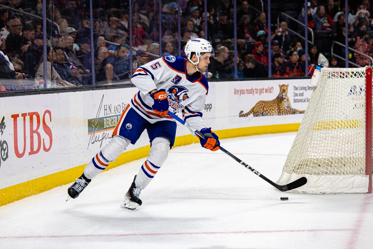 WATCH: Oilers prospect Philip Broberg goes coast-to-coast to score game ...