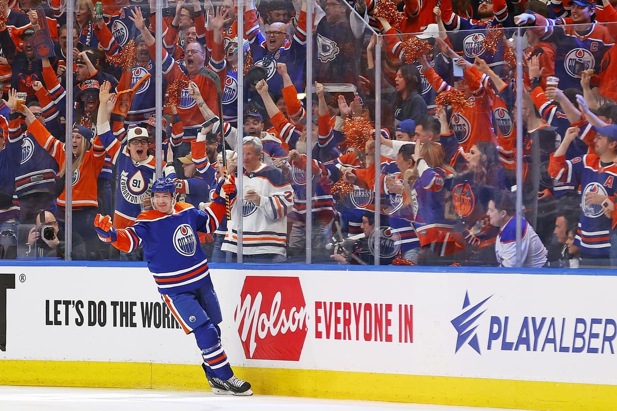 X reacts to the Oilers’ Game 1 victory versus the Kings