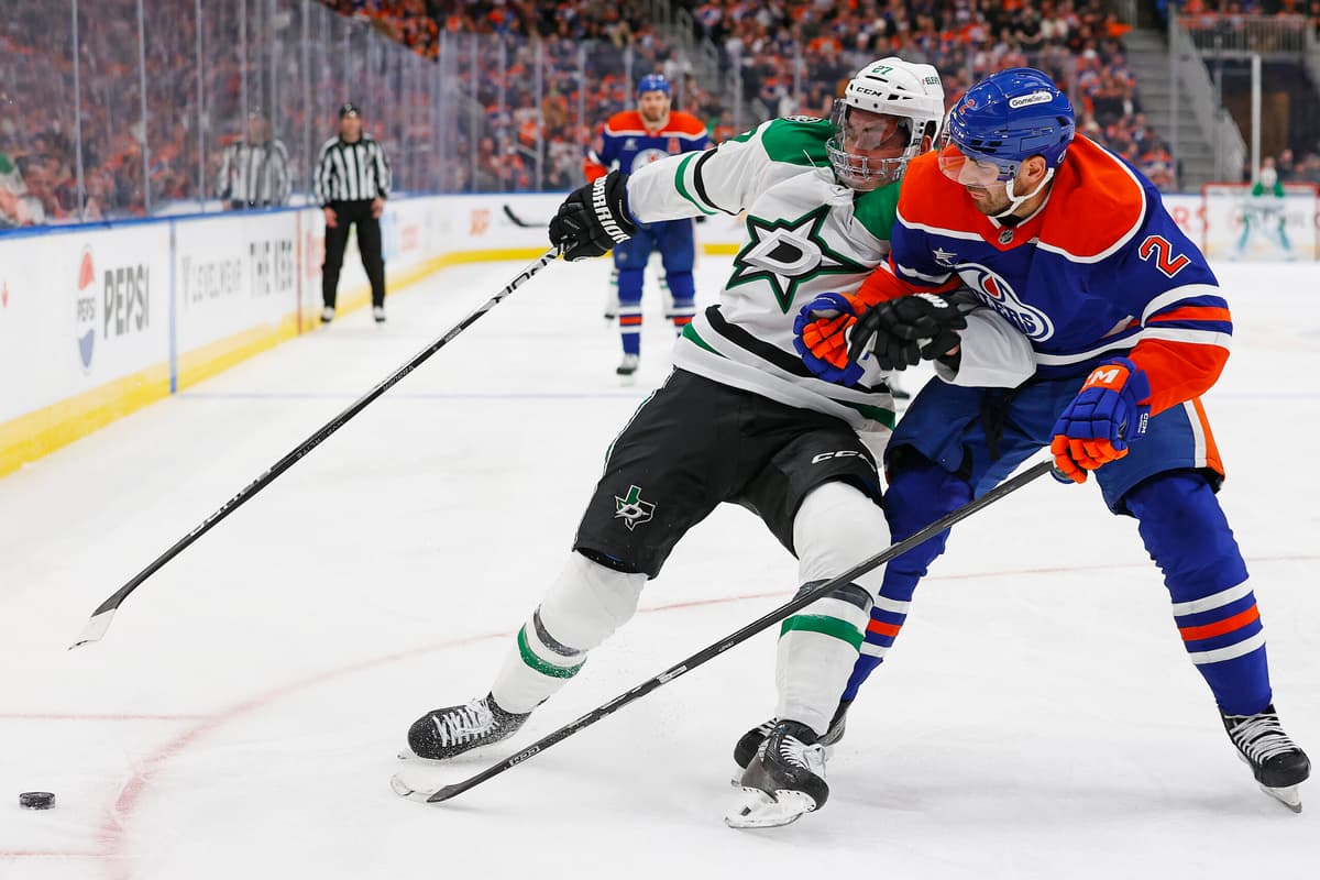 Jake Walman skates with Evan Bouchard on Oilers’ top defensive pairing