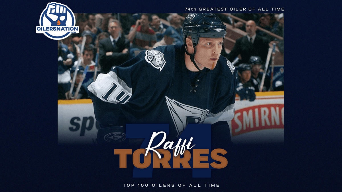 Top 100 Oilers: No. 74 — Raffi Torres