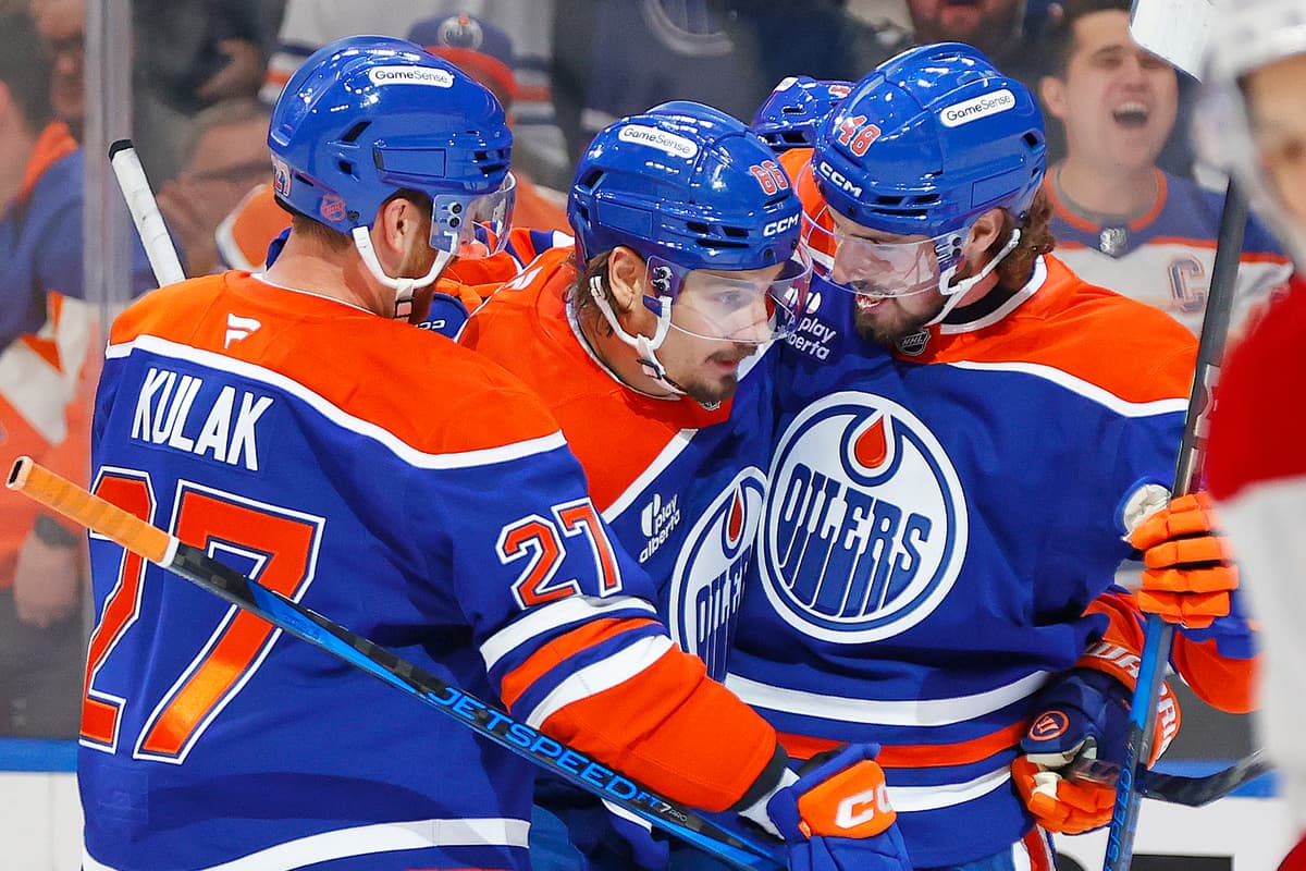 Oilers’ David Tomášek scores first NHL goal against Canadiens