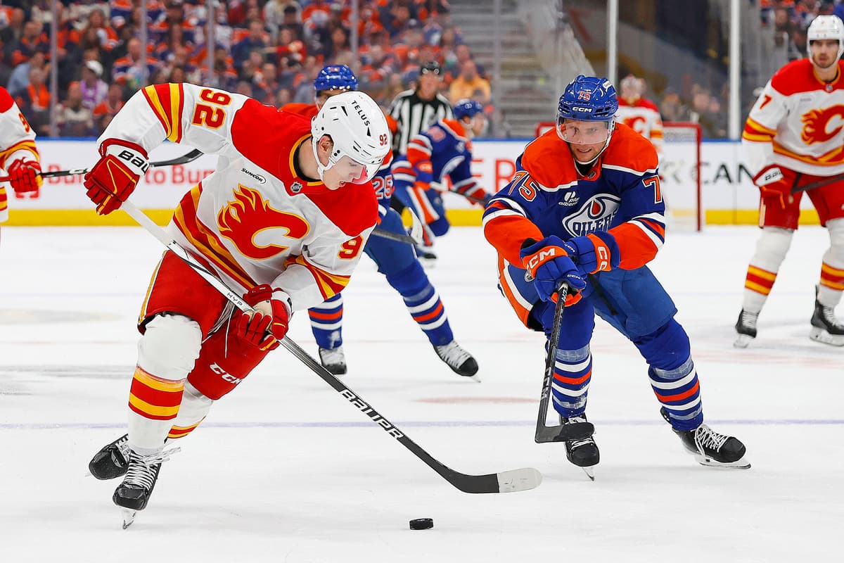 Oilers squander lead, drop season-opener to Flames: Recap, Highlights ...