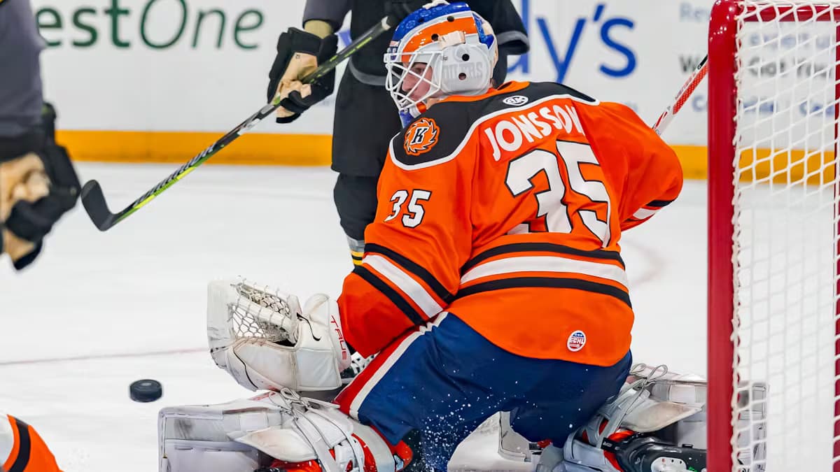 Top Oilers goaltending prospect Samuel Jonsson named to ECHL All-Star Game