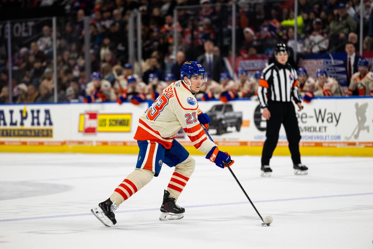 Oilers recall high-scoring AHL prospect Quinn Hutson