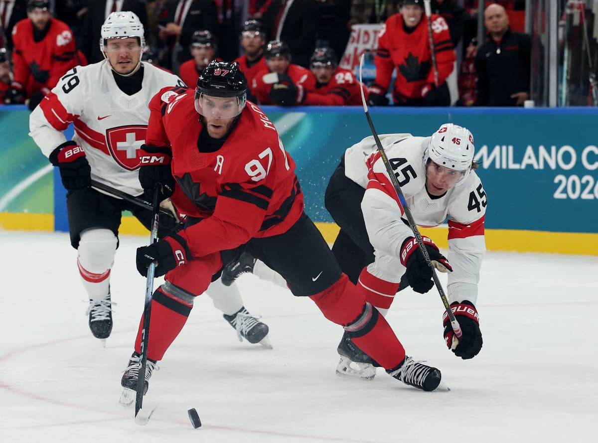 McDavid’s first Olympics goal help lift Canada over Switzerland in 5-1 ...