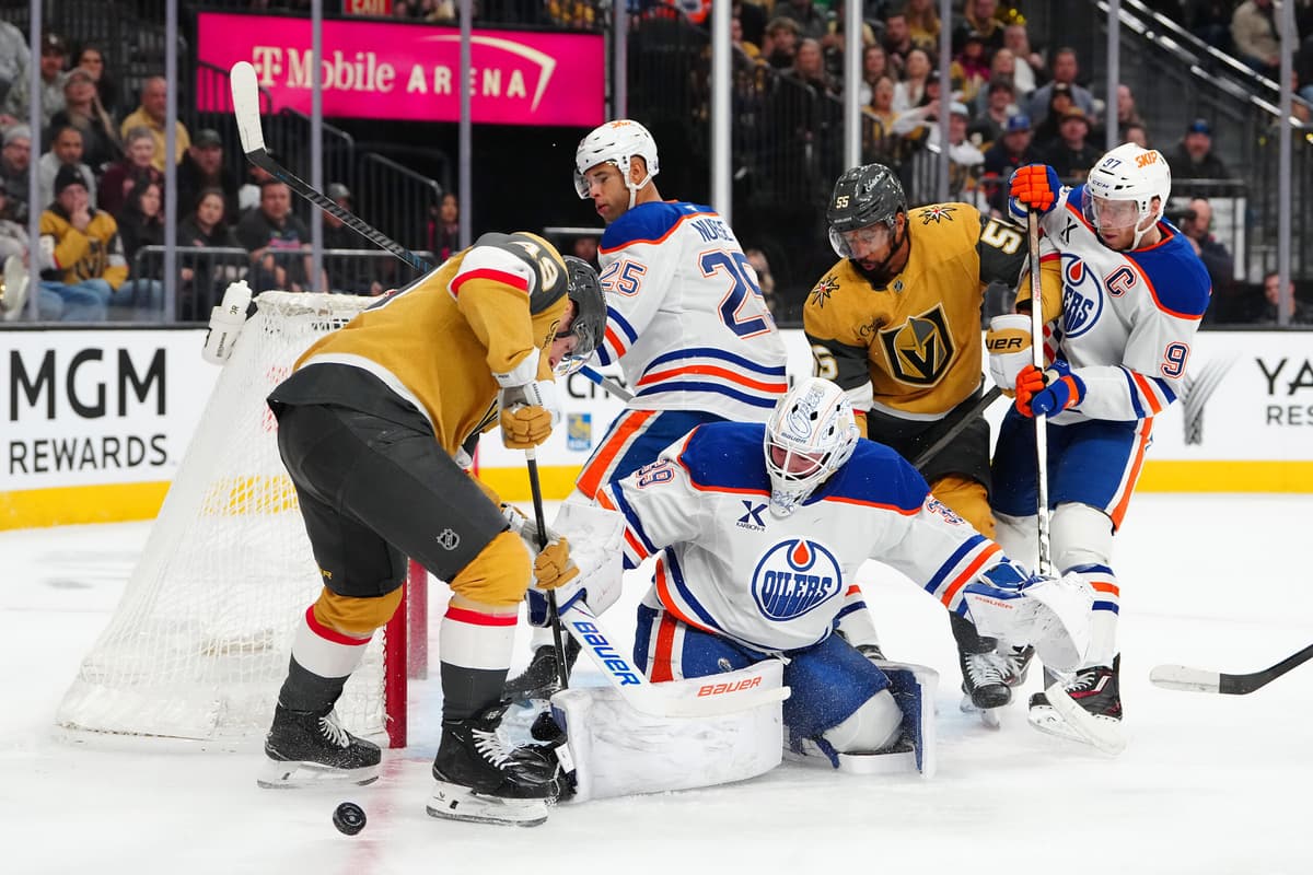 Oilers gut out massive 4-2 win over Golden Knights to kick off road ...